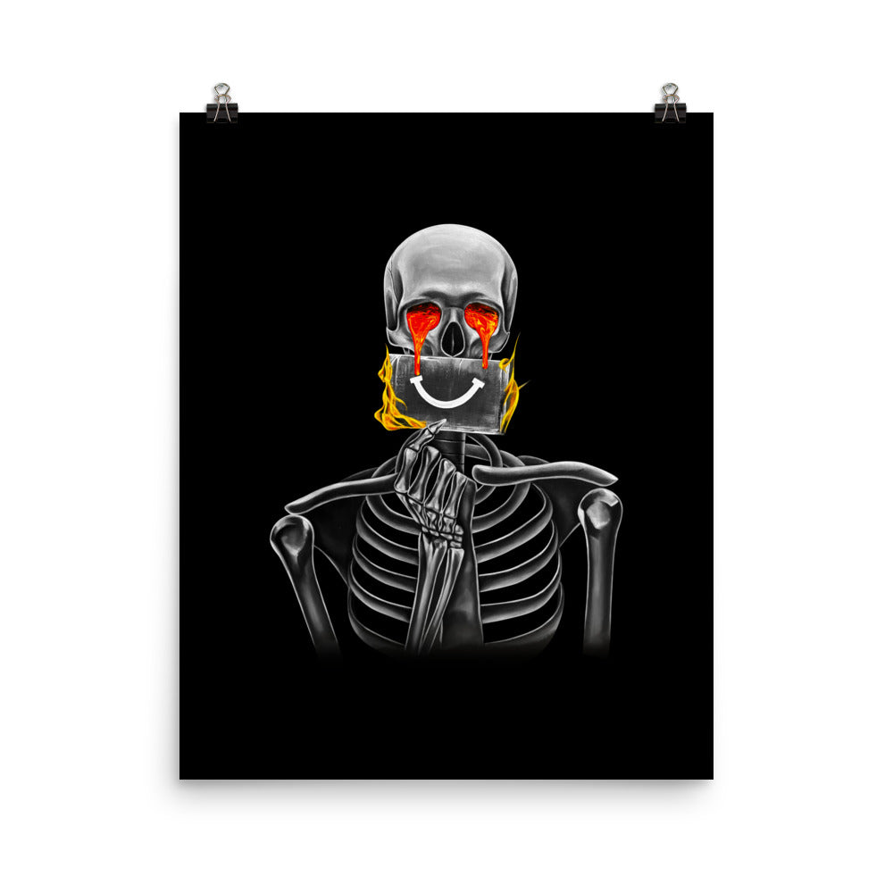 Burning Smile Poster – Chris Jacoub Art